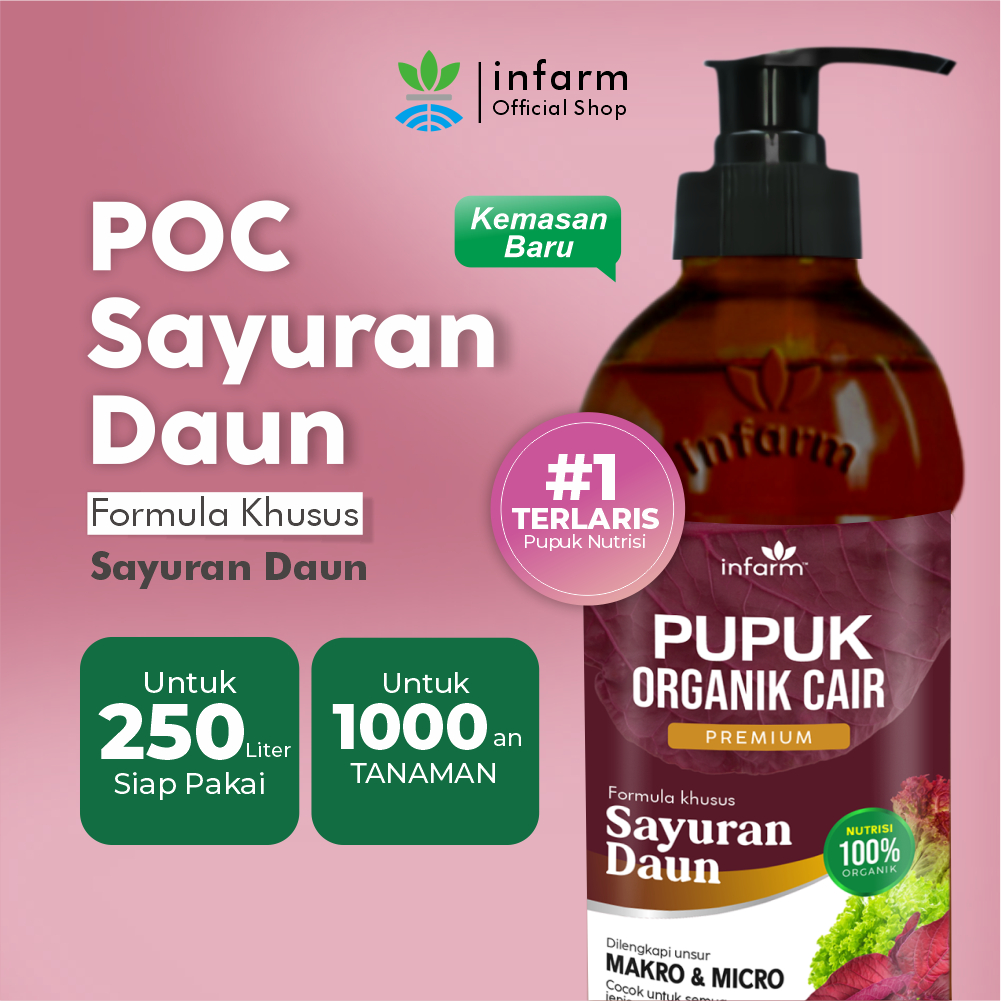 Jual INFARM - Pupuk Organik Cair Tanaman Daun / Sayur 500mL POC Kompos ...