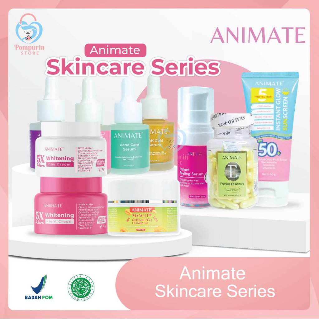 Jual ANIMATE Skincare Series - Serum/Day Night Cream/Essence Original ...
