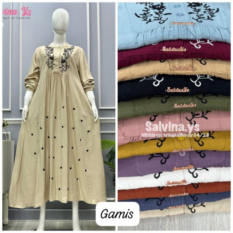 Jual GAMIS SALVINA/SALVINA YS ORIGINAL/SALVINA BORDIR | Shopee Indonesia
