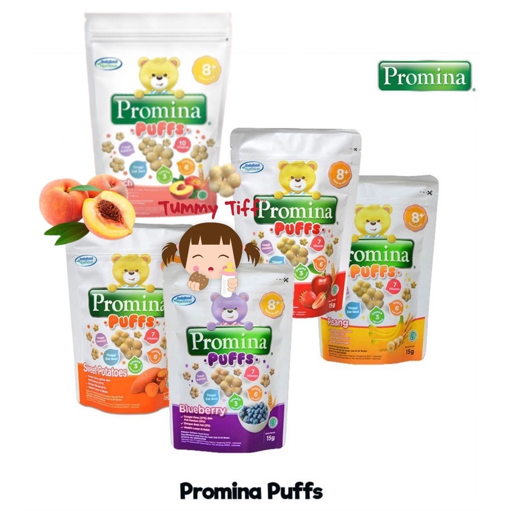 Jual Promina Puffs Snack Bayi 15 gr Peach Promina Puffs 15 gr 8+ Peach ...