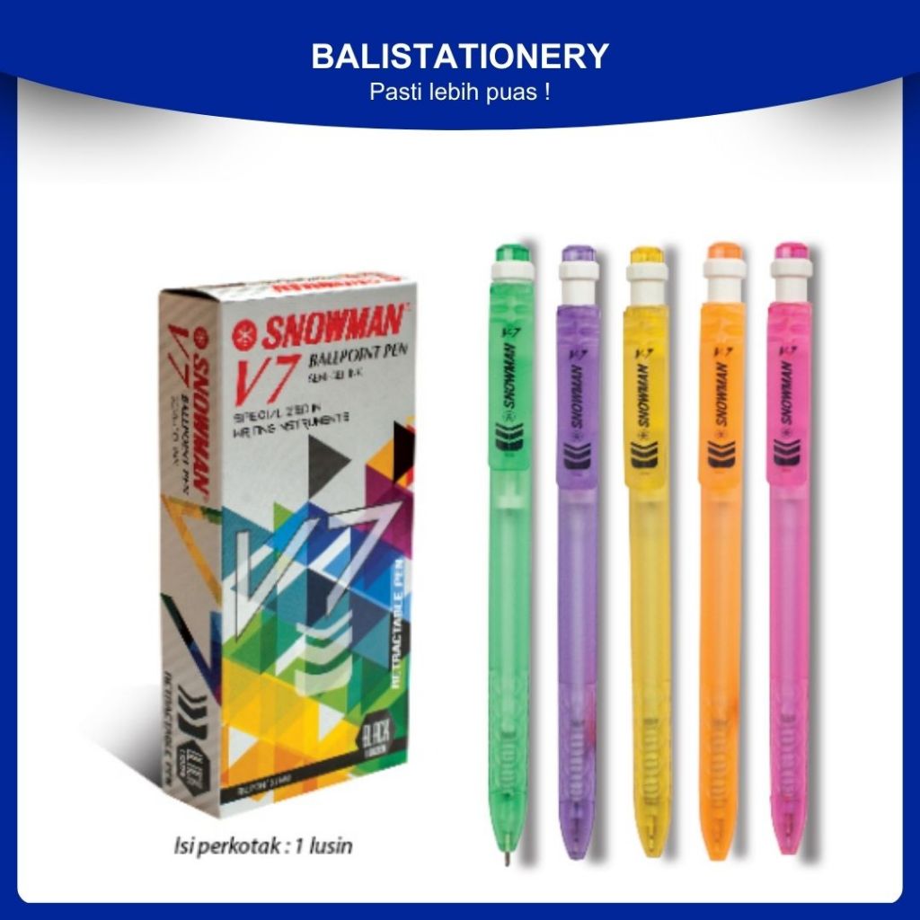 Jual Pena Snowman V-7 Semi-Gel Pen | Shopee Indonesia