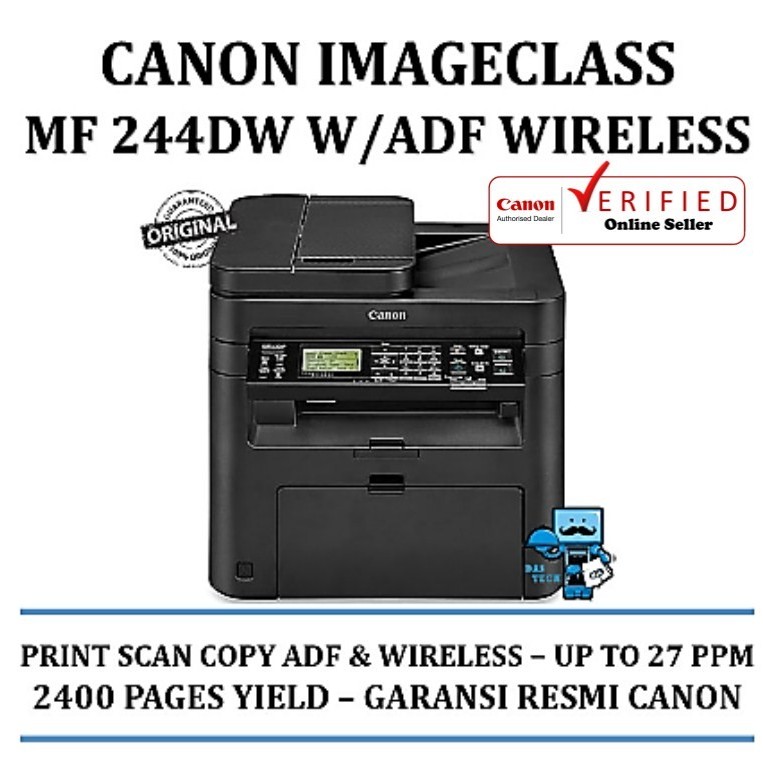 Jual Canon imageCLASS MF244dw Multifunction Duplex Wireless Laser ...