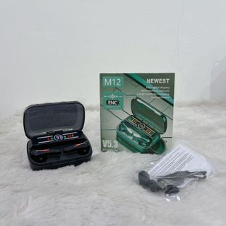 Jual TMPKU Tws M12 Earphone Tanpa Kabel, Headset Pemutar Musik Stereo ...