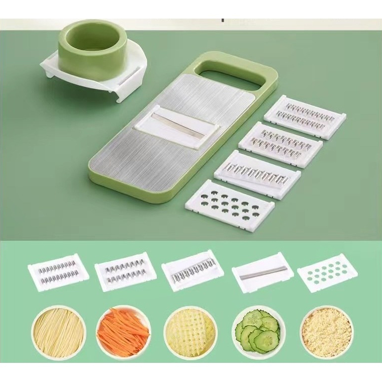 Jual VEGETABLECUTTER PARUTAN MANUAL SAYUR DAN BUAH 6 IN 1 STEEL ...