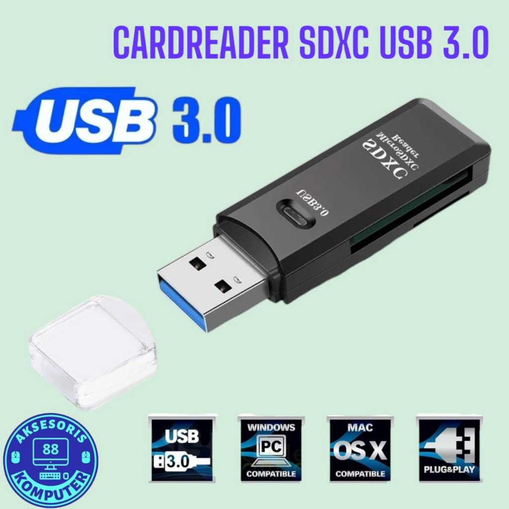 Jual CARD READER USB 3.0 | USB 3.0 CARDREADER FOR SDXC / SD / MMC/ RS ...