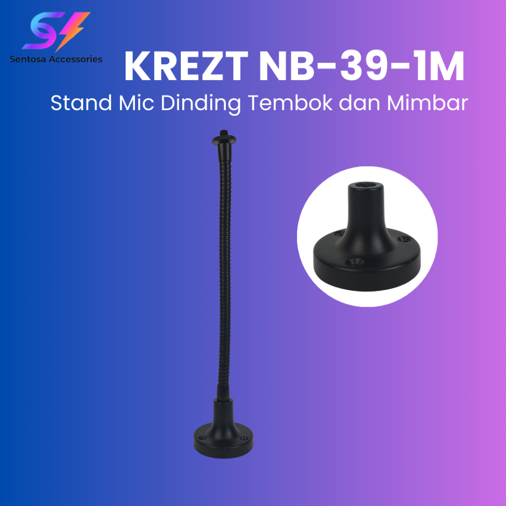 Jual Stand Mic Imam KREZT NB-39-1M | Stand Mic Dinding Tembok Stand Mic ...