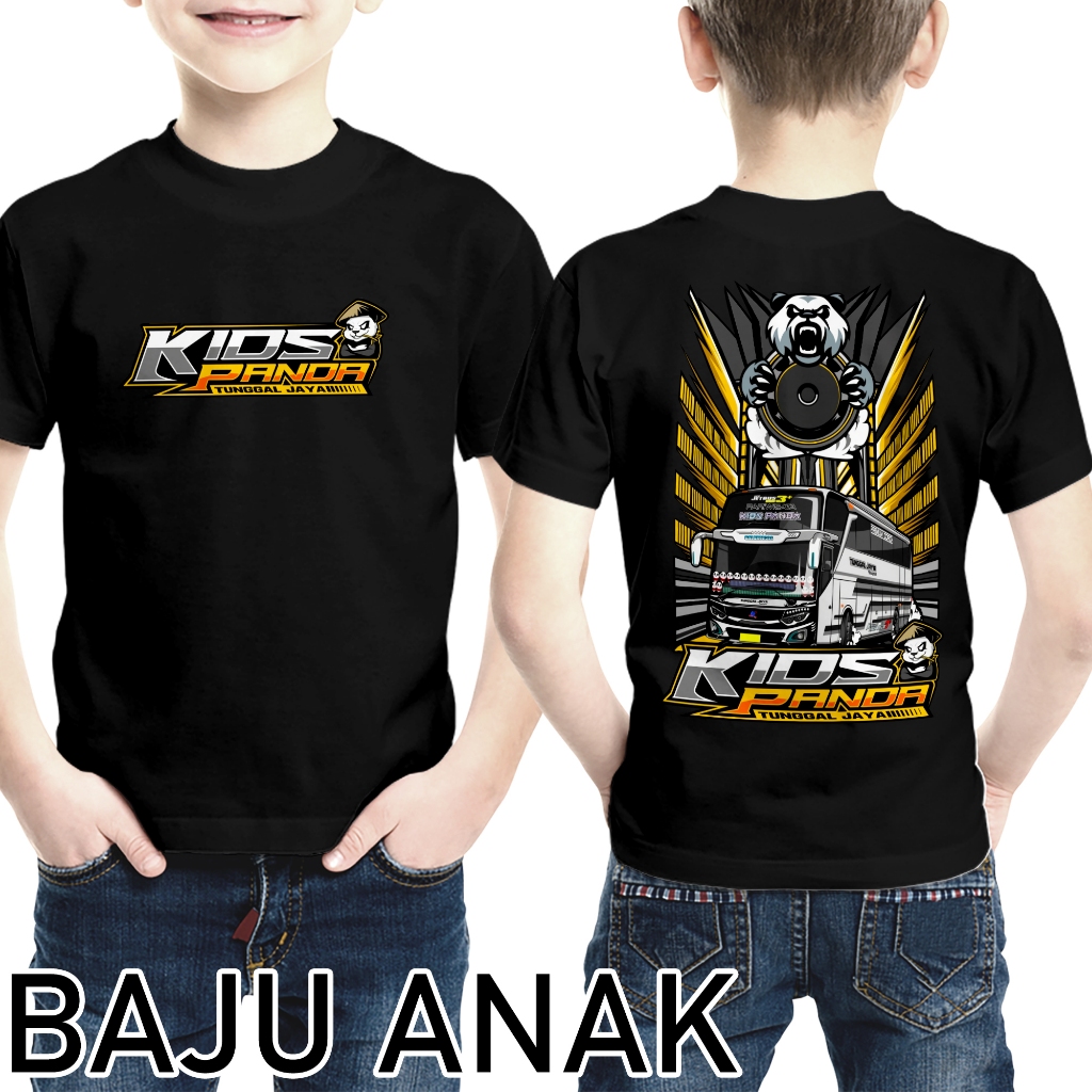 Jual KAOS ANAK BUS MANIA KIDS PANDA 3 USIA 1-12 TAHUN BAJU ANAK KAOS ...