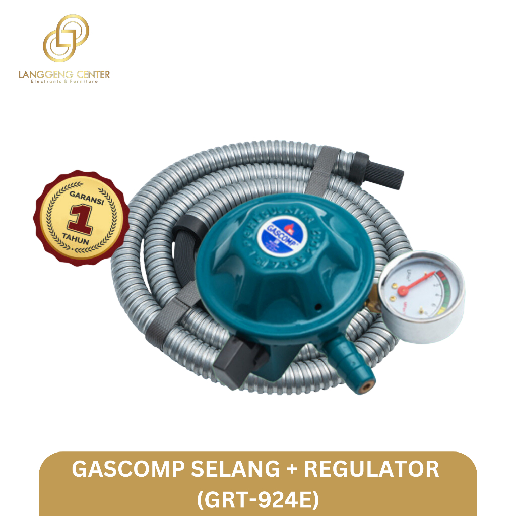 Jual GASCOMP - Selang+Regulator Meter (GRT-924E) Regulator Kompor Gas ...