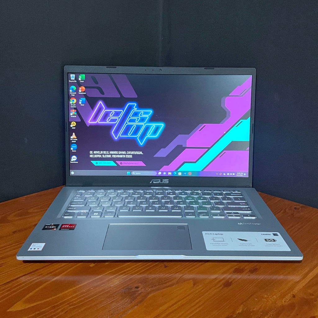 Jual Laptop Desain Editing Asus Vivobook M415DA AMD Ryzen 3 RAM 8GB SSD ...
