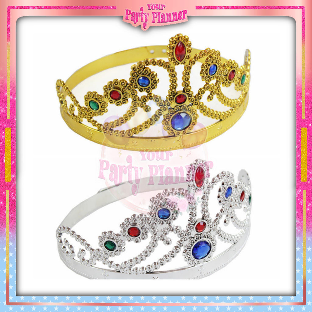 Jual Crown Mahkota Prince dan Princess Glossy Metallic / Mahkota Crown ...