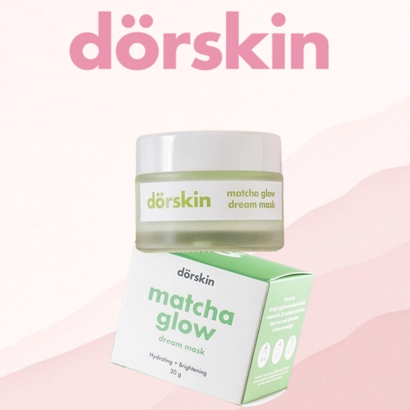 Jual DORSKIN Matcha Glow Dream Sleeping Mask Acne Brightening | Pink ...