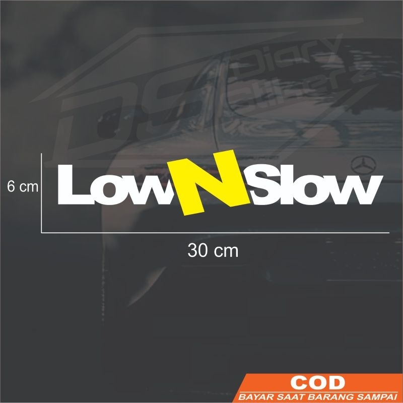 Jual stiker low n slow | cutting stiker murah | Shopee Indonesia