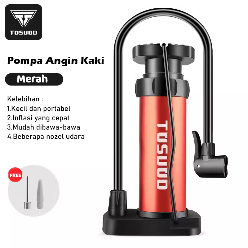 Jual Pompa Angin Kaki/Pompa Kaki/Pompa Ban Mini Foot Pump Portable High Pressure Pompa Angin ...