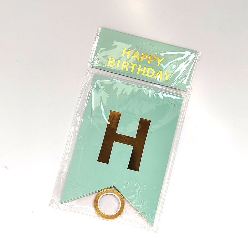 Jual Banner Happy Birthday Warna Warni Segi Lima Dekorasi Pesta ...