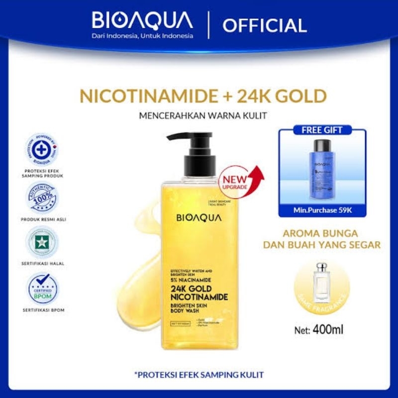 Jual BIOAQUA Whitening Body Wash 400ml Sabun Mandi Cair Wangi | Shopee Indonesia
