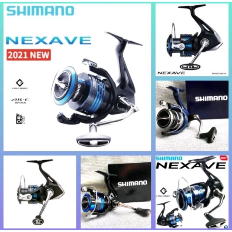 Jual Reel SHIMANO NEXAVE FI [ 2021 ] 1000 2500 C3000 4000 C5000 HG Pancing Spinning Resmi ...