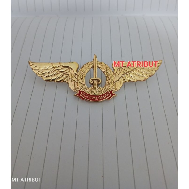 Jual BREVET/WING SURVIVAL DASAR COR TIMBUL 3D KUALITAS PREMIUM | Shopee ...