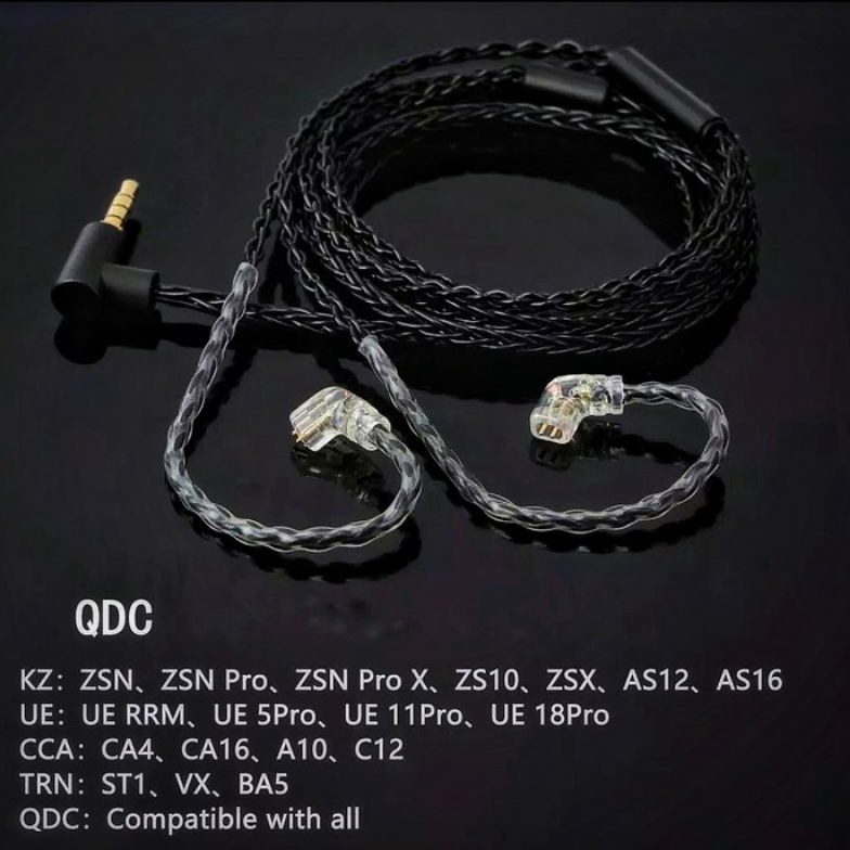 Jual Pasti murah jcally jc8s kabel upgrade 8 core MIC untuk kz zsn pro X cca ca4 zs3 EDX zs5 zs6 ...