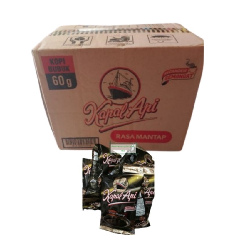 Jual Kopi Kapal Api Rasa MANTAP 60gram 1 Dus / Karton isi 5Renceng x 10 ...