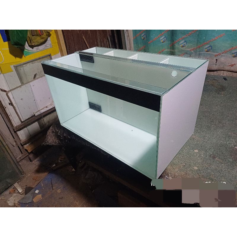 Jual aquarium kaca 70x40x40 filter belakang | Shopee Indonesia