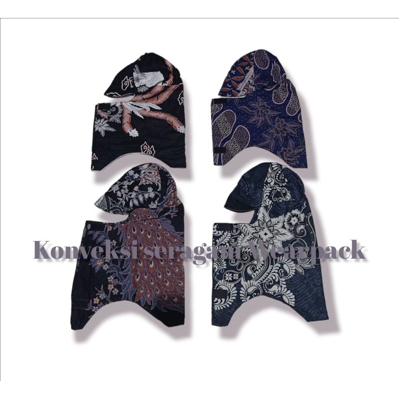 Jual Topi welder topi Las kupluk mancing topi sebo jepang motif batik ...