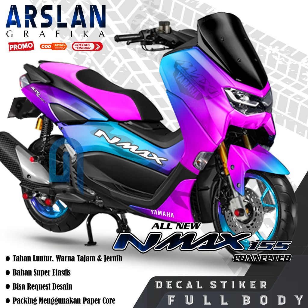 Jual Decal Nmax New 2020 - 2022 Full Body Variasi / Desain Gradasi ...
