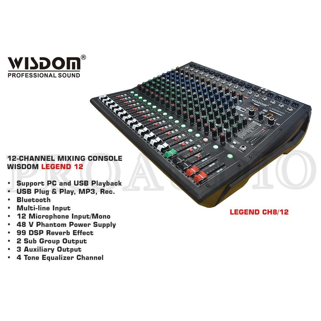 Jual Mixer Wisdom Legend 12 Mixer Wisdom with Efek Wisdom Legend12 12 Channel Original | Shopee ...