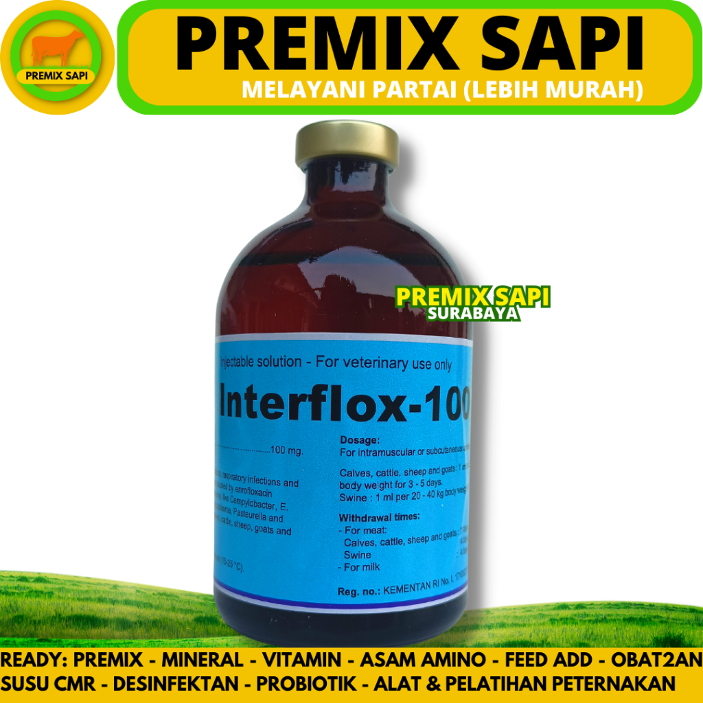 Jual INTERFLOX-100 100ML - Obat Antibiotik Pernafasan dan Pencernaan ...