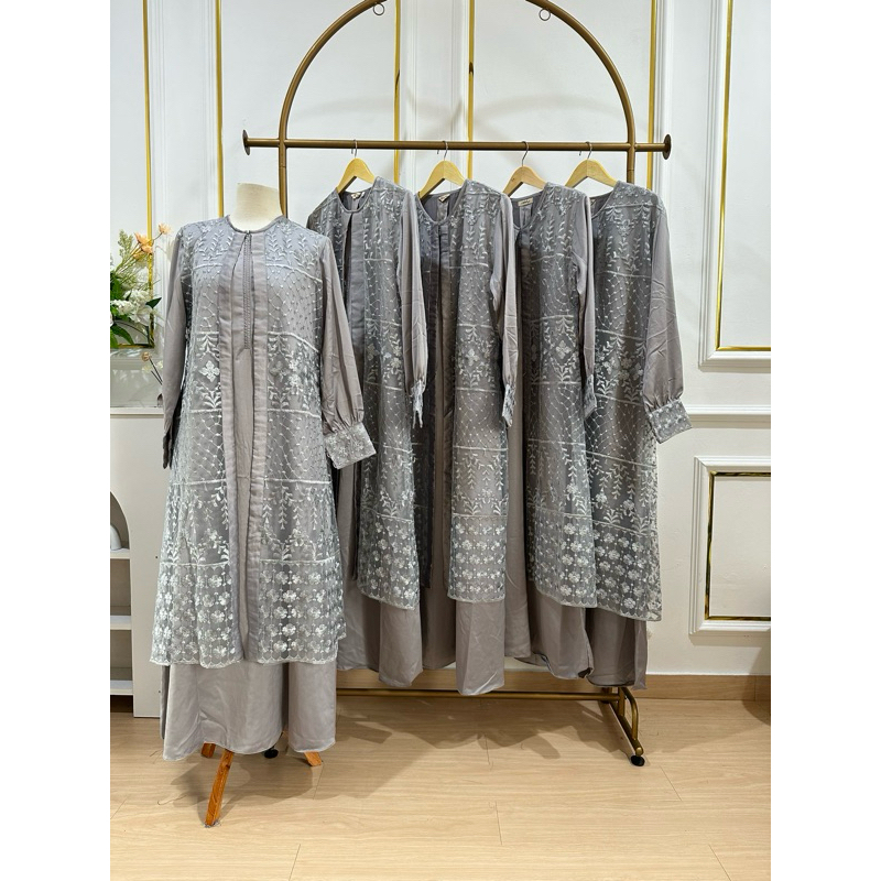 Jual READY STOCK - Moana Dress Alikadesign|dress raya lebaran brokat ...