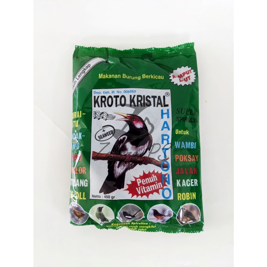 Jual Kroto Kristal Seaweed | Voer Rumput Laut Burung | Vor Pur Pakan ...