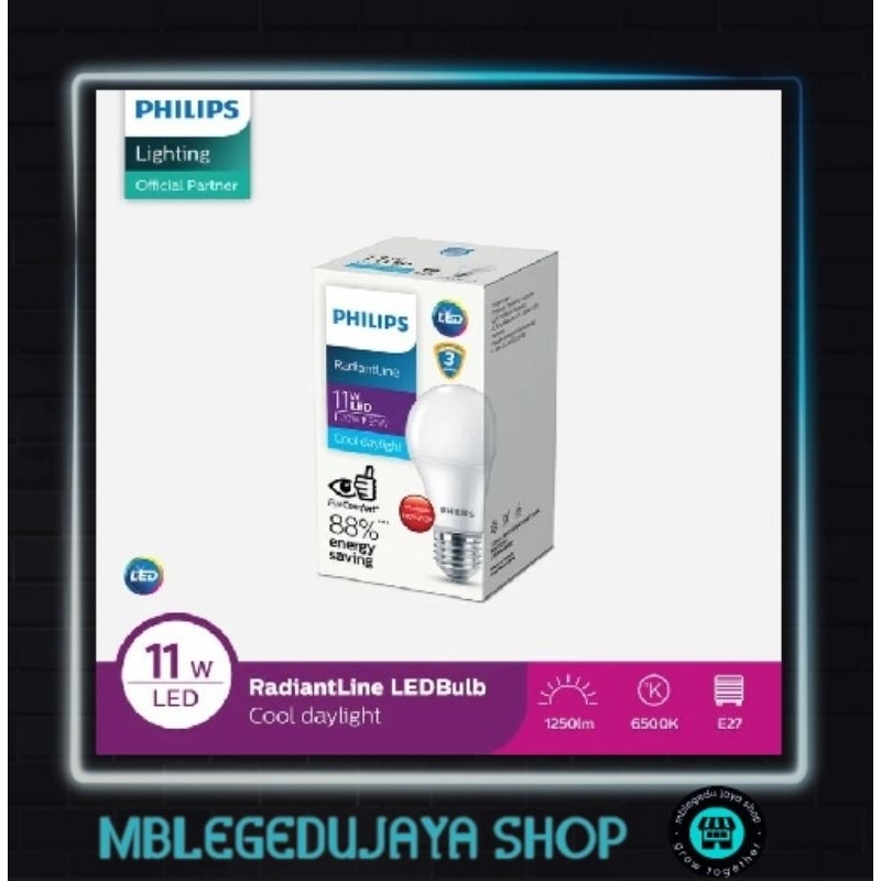 Jual Lampu Led Philips murah radiantline 11 watt | Shopee Indonesia