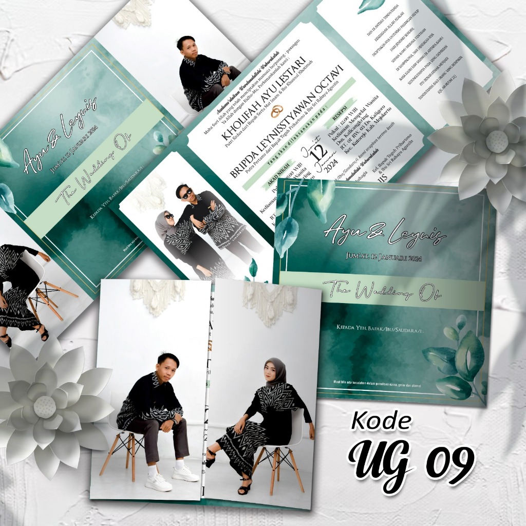 Jual Undangan Pernikahan Glosy, Full Colour Mengkilap, Undangan Premium ...