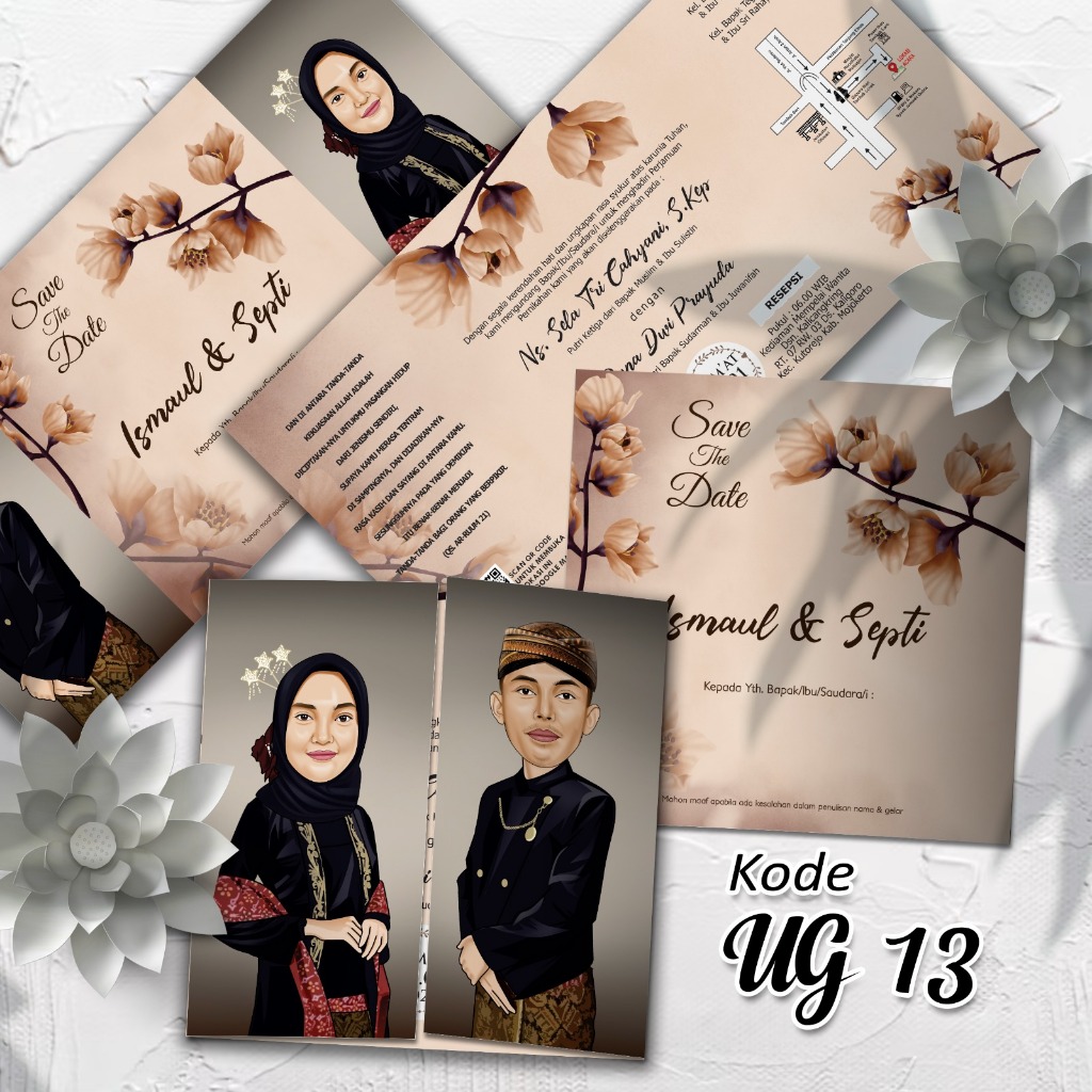 Jual Undangan Pernikahan Glosy, Full Colour Mengkilap, Undangan Premium ...