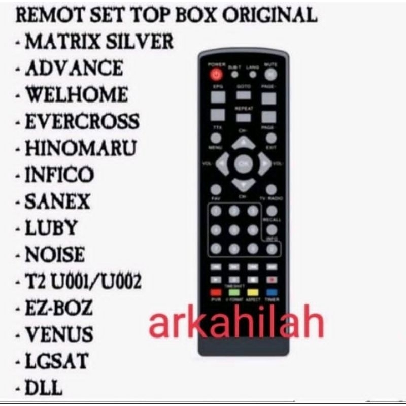 Jual REMOTE SETOBOX | Shopee Indonesia