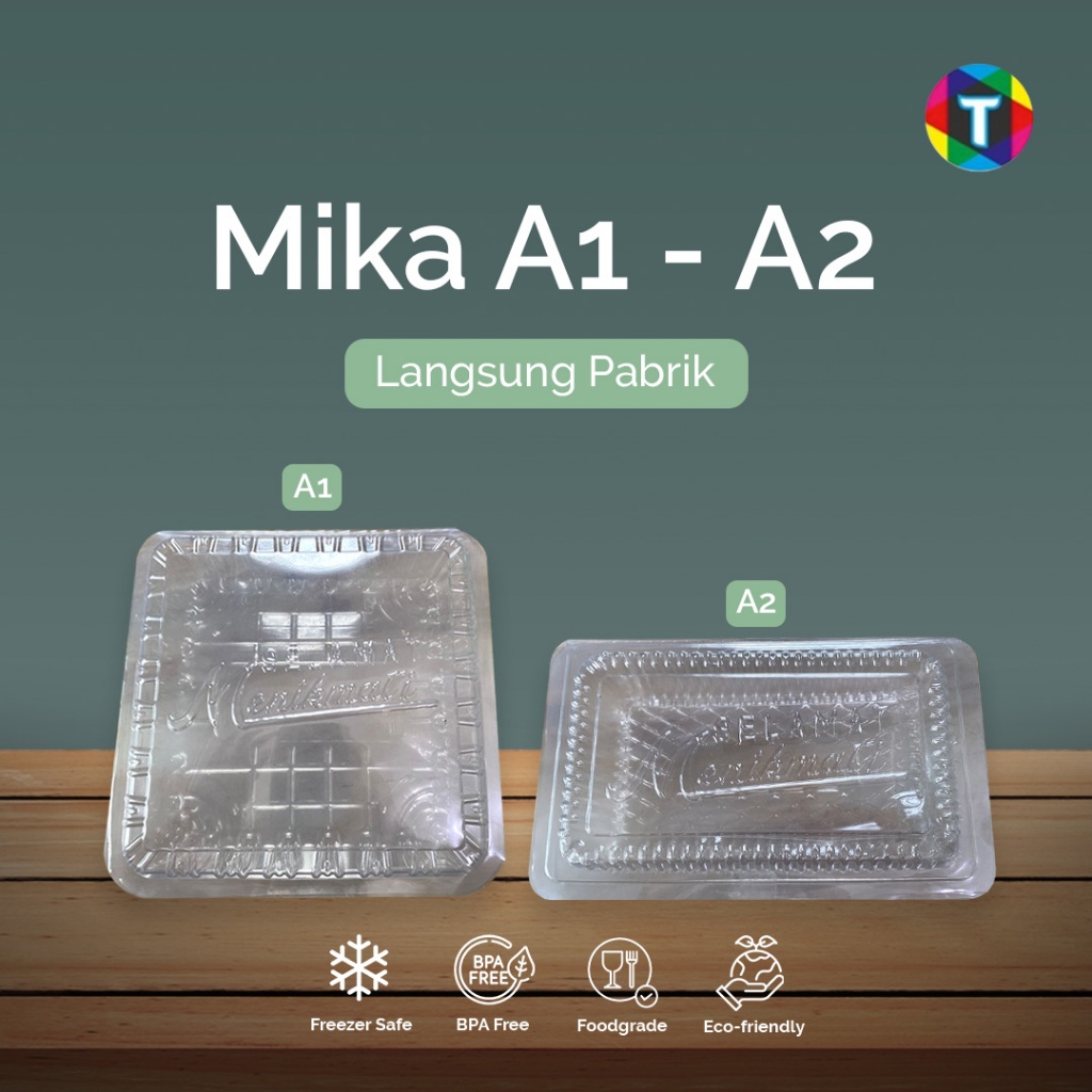 Jual Mika Plastik Kue Jumbo A1 A2 / Mika Kotak Makanan Besar / Box Mika ...