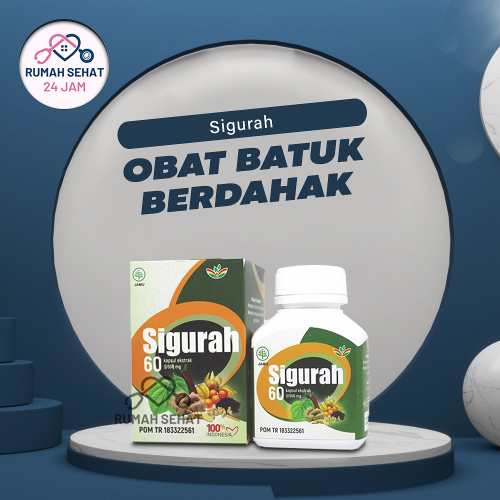 Jual OBAT BATUK BERDAHAK DAN LENDIR KAPSUL SIGURAH Tenggorokan Dewasa ...