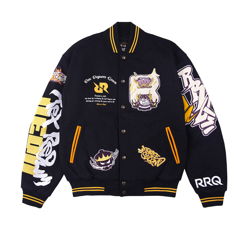 Jual RRQ x 3second Varsity Legacy Black | Shopee Indonesia