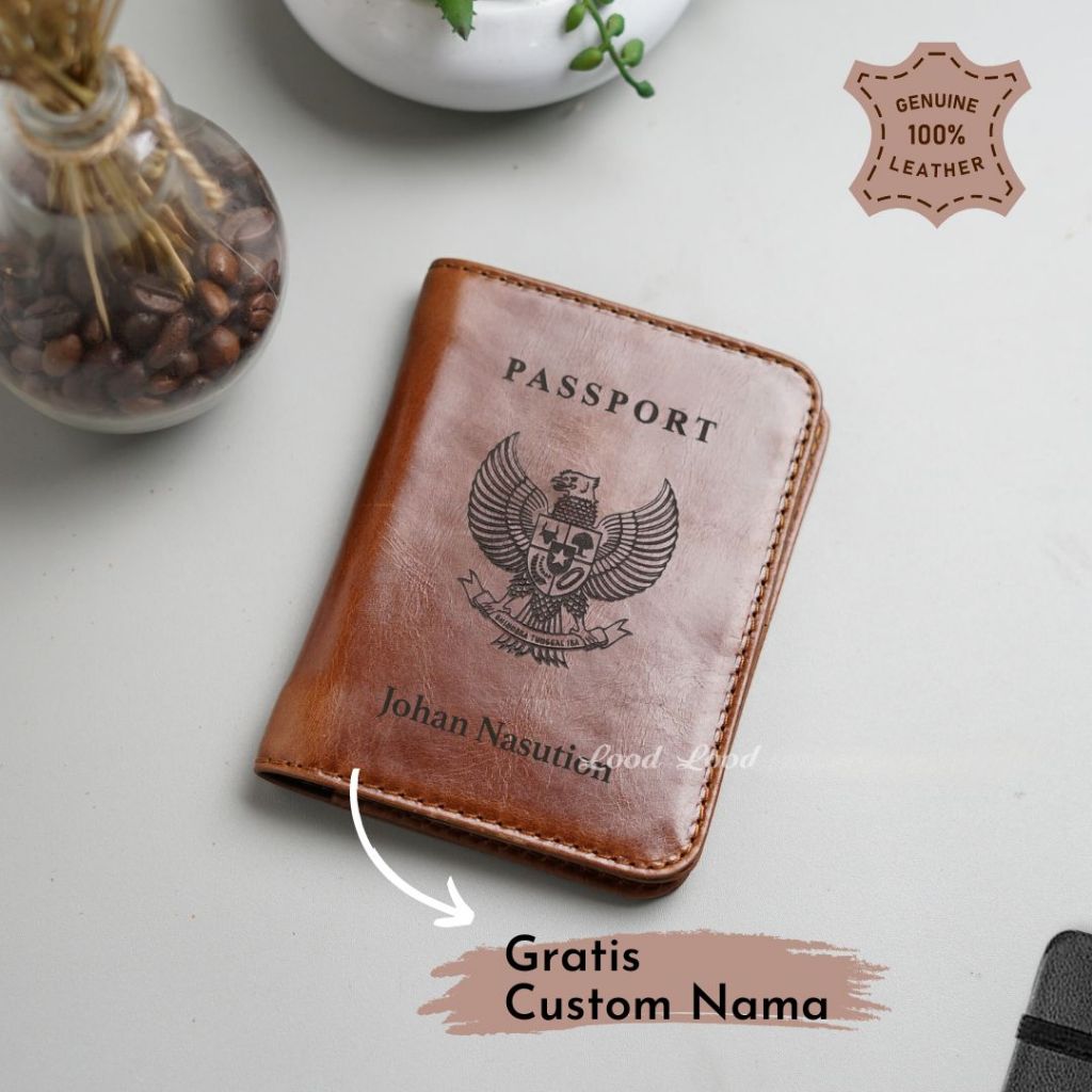 Jual PASSPORT COVER VER.2 SAMPUL CASE DOMPET PASPOR KULIT ASLI - GRATIS ...