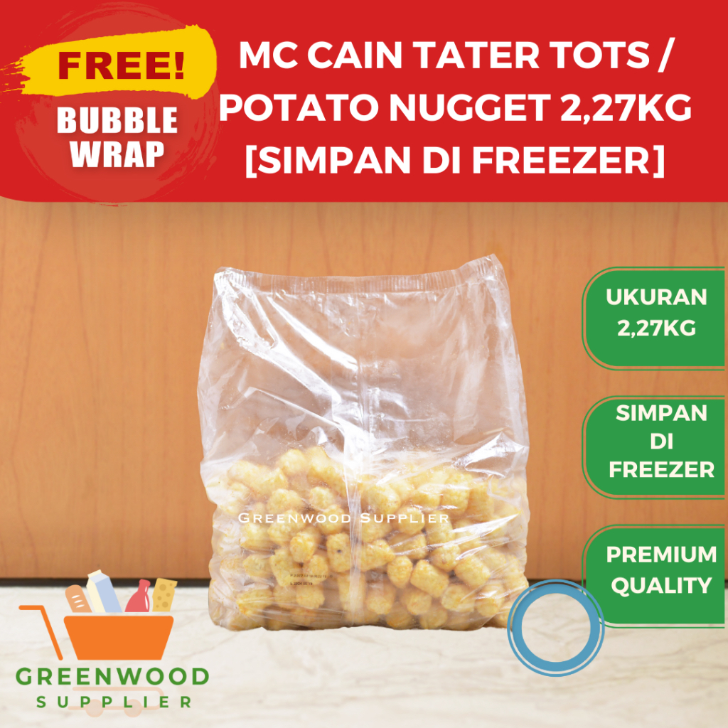 Jual McCain Tater Tots / Potato Nugget / Pom Pom - 2,27 KG [PREMIUM ...