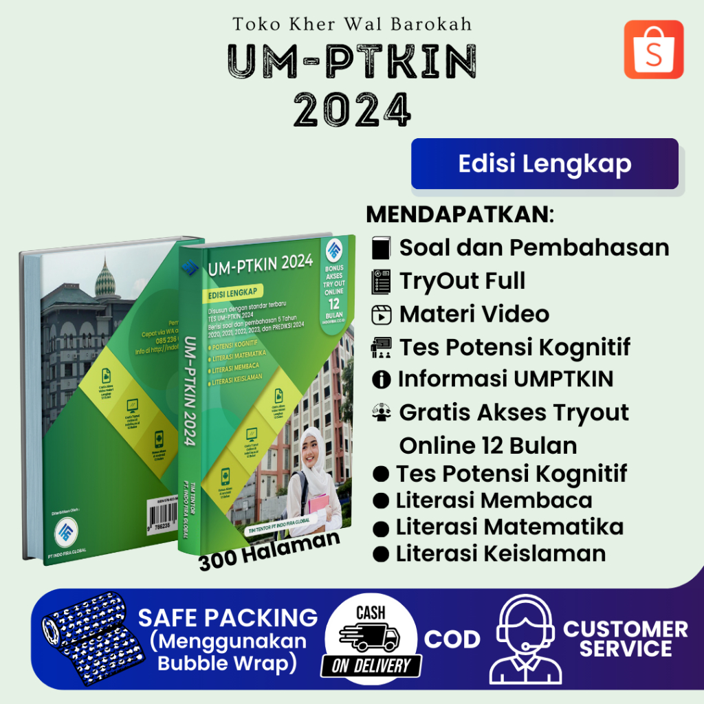 Jual New!!! Buku Terbaru UM-PTKIN 2024 (Edisi Lengkap | Sesuai Dengan Ketentuan Kisi-kisi ...