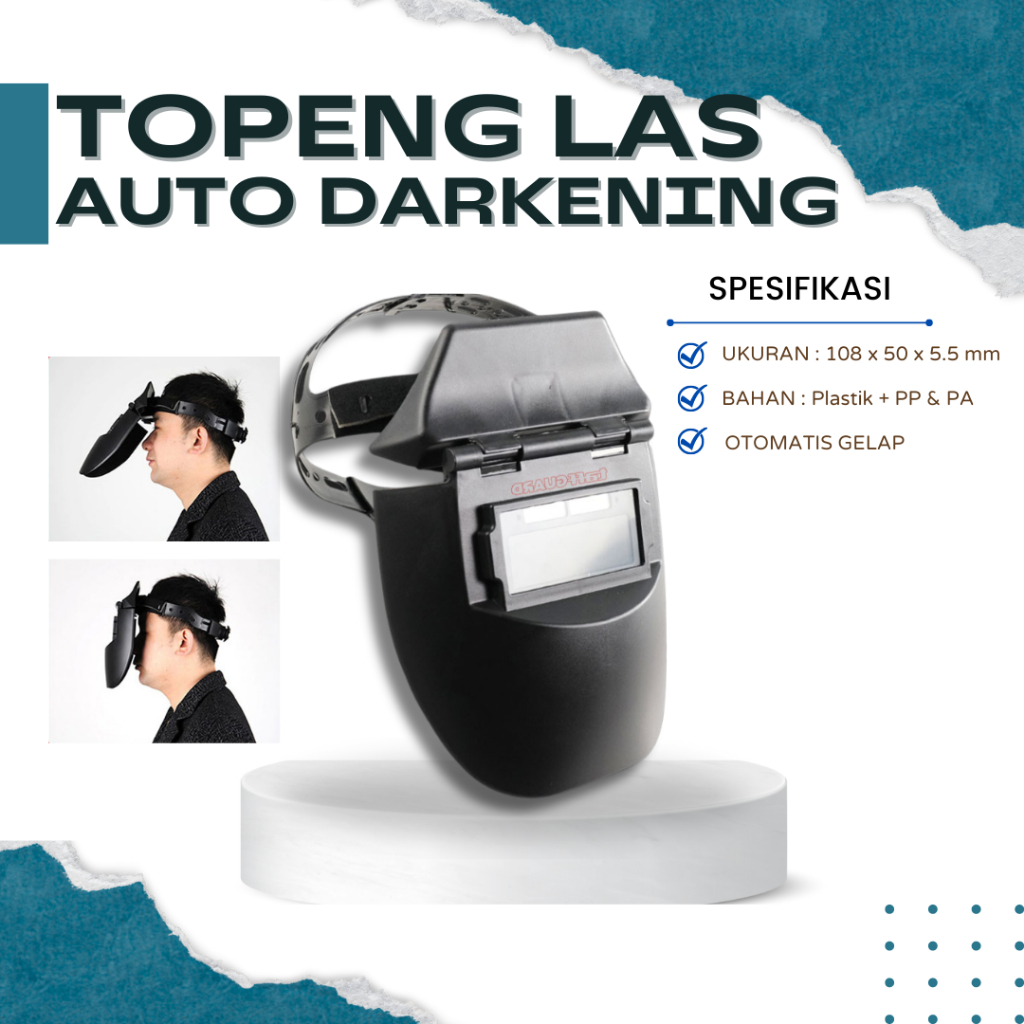 Jual Topeng Las Otomatis Masker Las Kap Las Kedok Masker Pelindung Muka ...