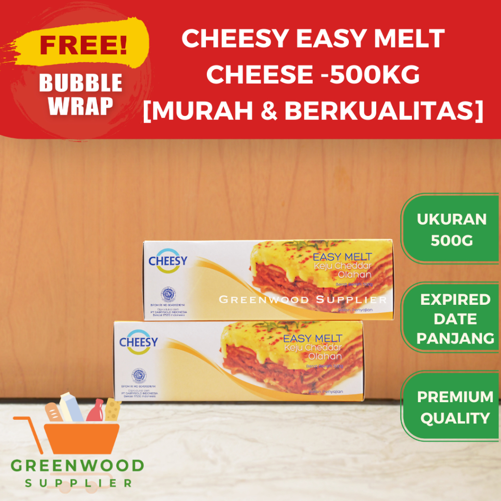 Jual Cheesy Easy Melt Cheddar Cheese - 500 Gram | Shopee Indonesia