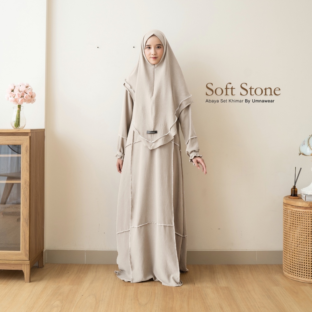 Jual Ceisya Abaya Set Khimar By Umnawear | Gamis Set Hijab Syari Baju Lebaran Abaya Obras ...