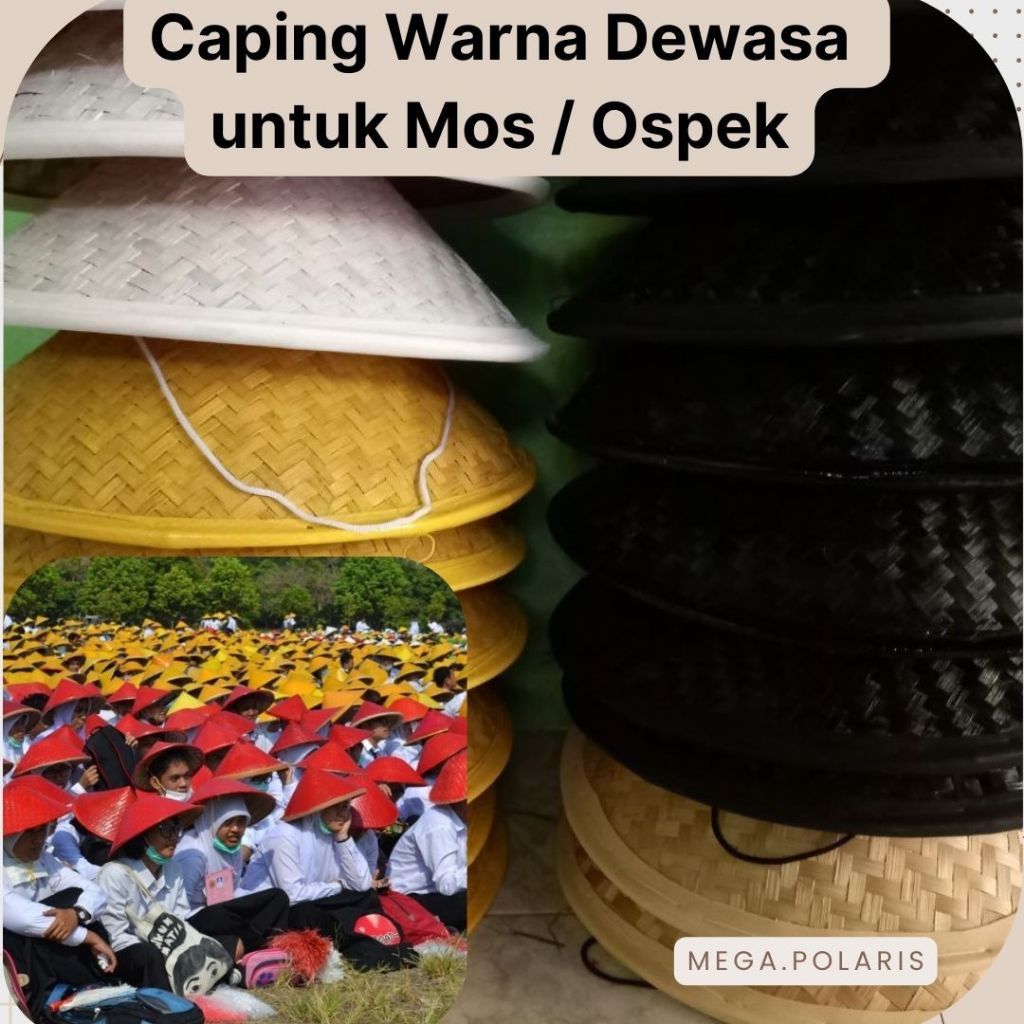 Jual Caping Petani Dewasa - Topi Petani Bambu untuk Mos Ospek Free ...