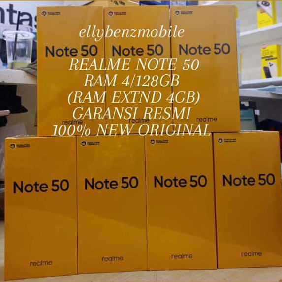 Jual Realme Note 50 HP 4GB+4GB/128GB 90Hz Display New Garansi Resmi | Shopee Indonesia