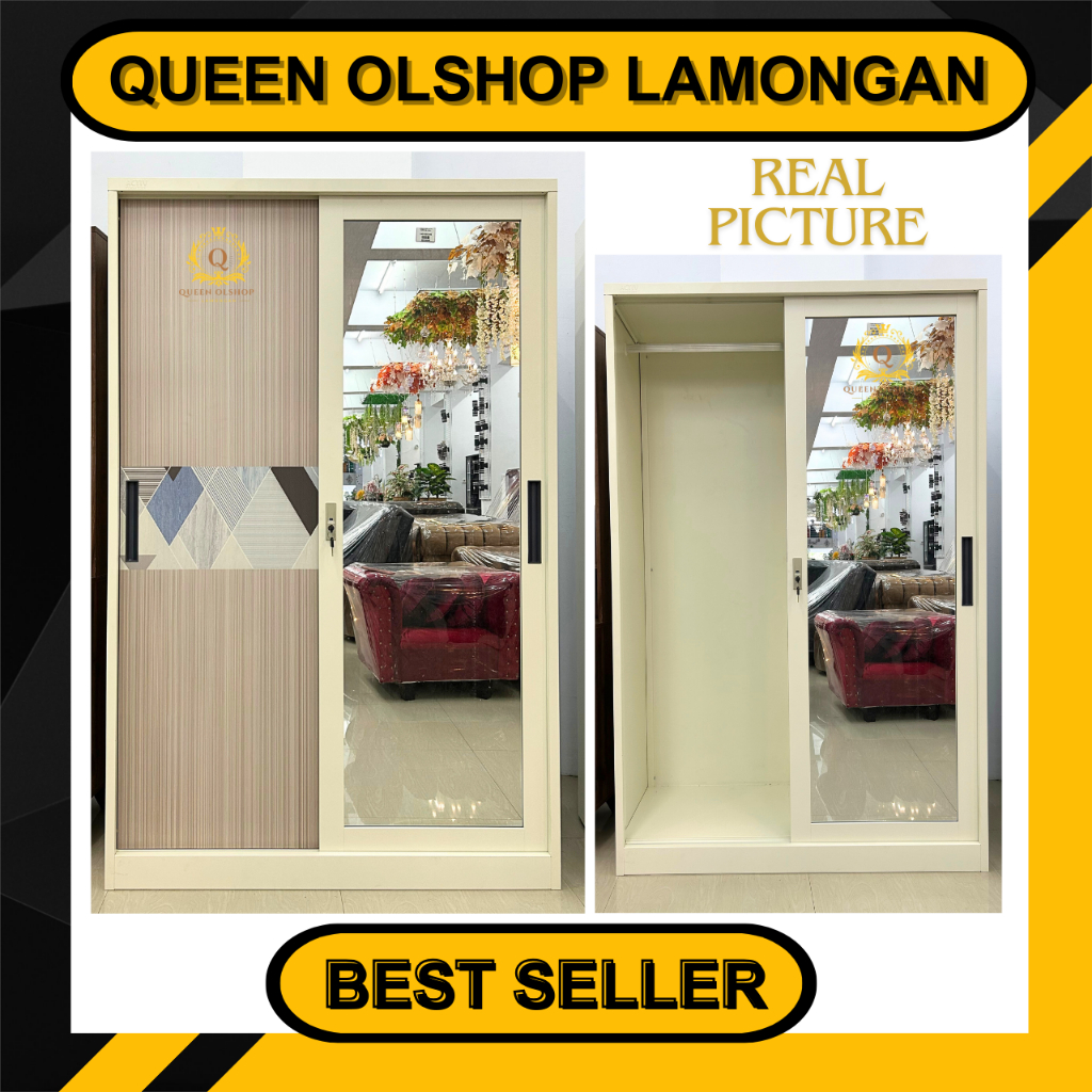 Jual [PROMO] Lemari Pakaian Besi Sliding Activ Forte SL 120 A & B ...