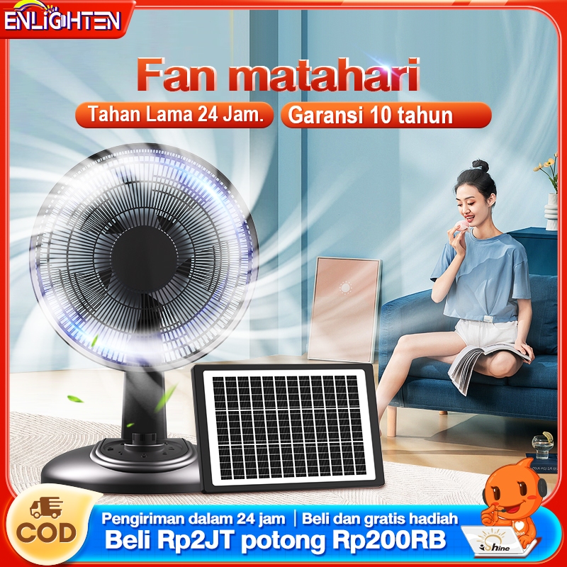 Jual Garansi 10 tahun Kipas angin bertenaga surya Kipas Meja Fan Surya ...