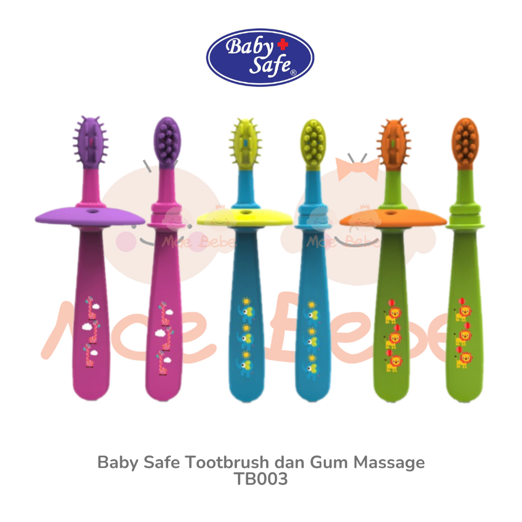 Jual Baby Safe Gum Massage and Toothbrush Sikat Gigi dan Gusi Bayi ...