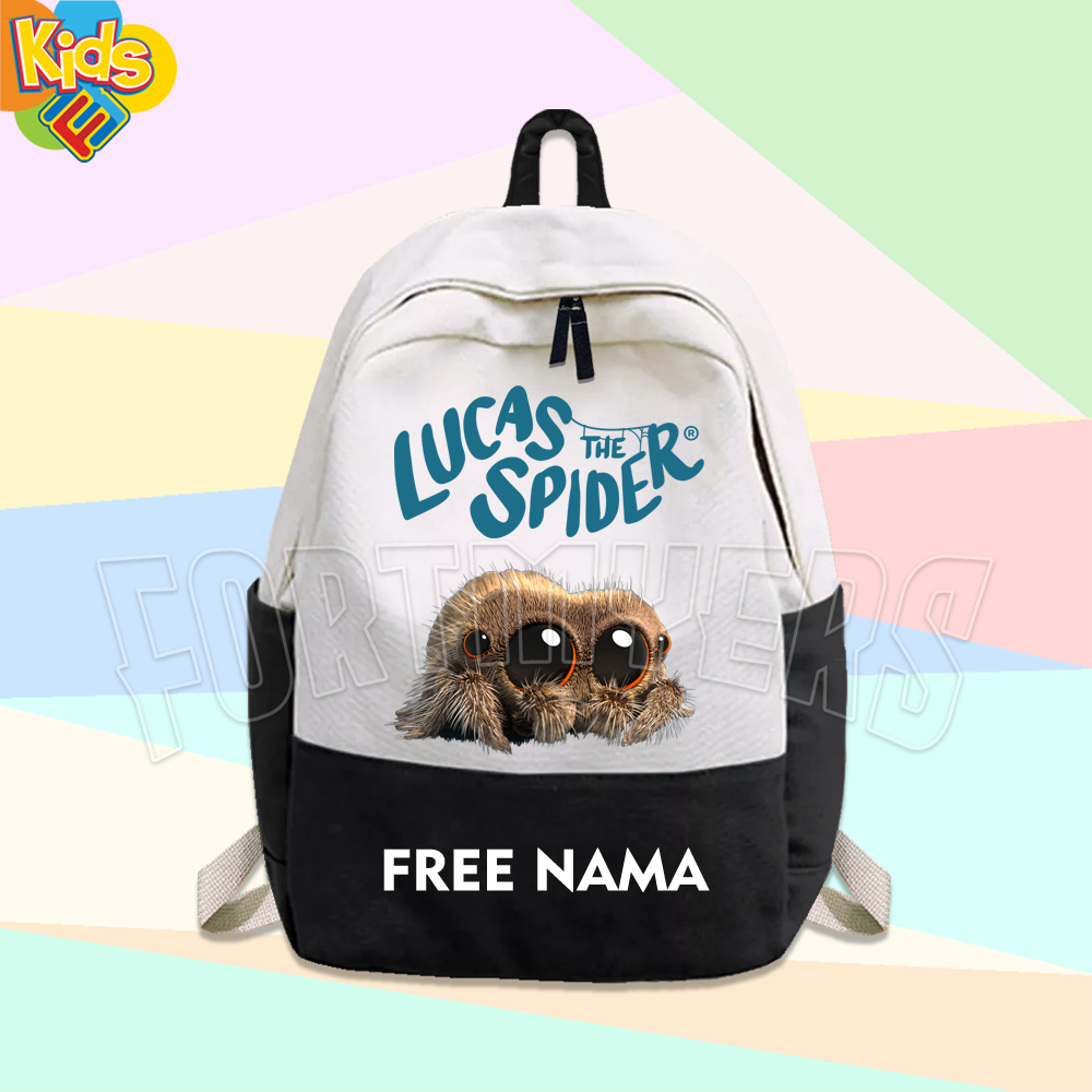 Jual TAS RANSEL ANAK TAS SEKOLAH ANAK LUCAS THE SPIDER FREE CETAK NAMA ...