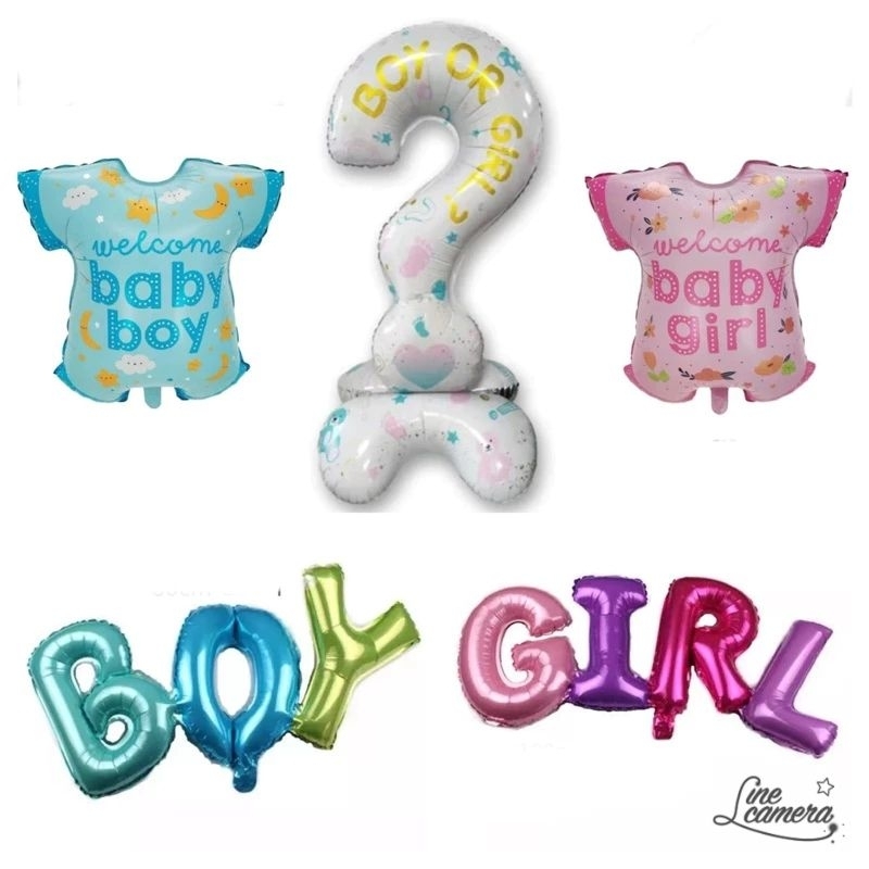 Jual Paket Balon Baby Shower Boy Girl (Isi 5 Pcs) | Shopee Indonesia